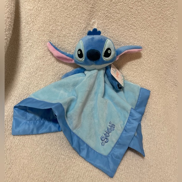 Disney | Toys | Disney Baby Stitch Security Blankie Lovey Plush 4x14 ...